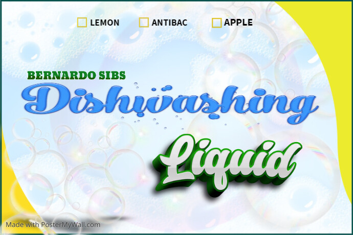 Dishwashing Liquid | PosterMyWall