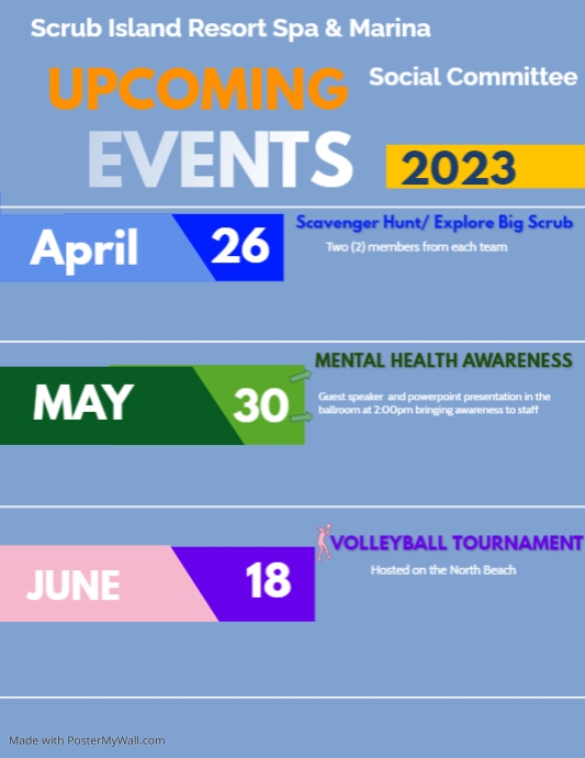 Upcoming Events | PosterMyWall