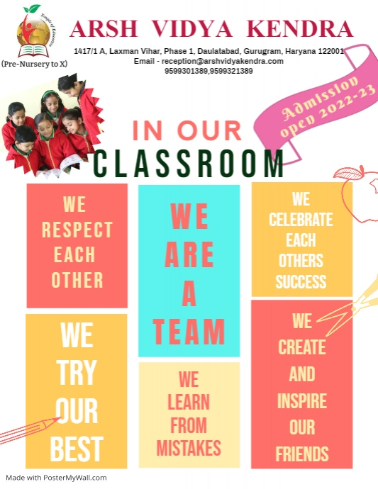 Copy of Green Class Rules Chart Poster Template Printable | PosterMyWall