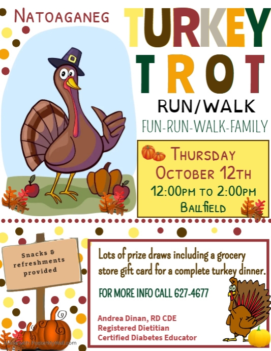 pto turkey trot flyer | PosterMyWall