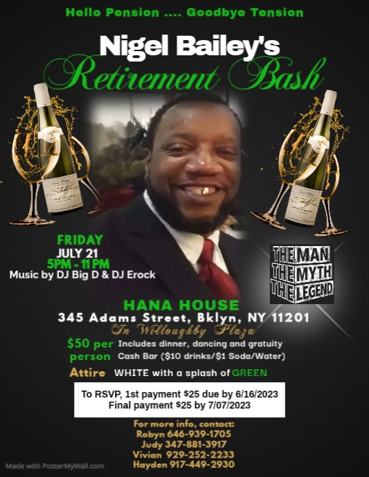 Nigel Bailey Retirement (1) | PosterMyWall