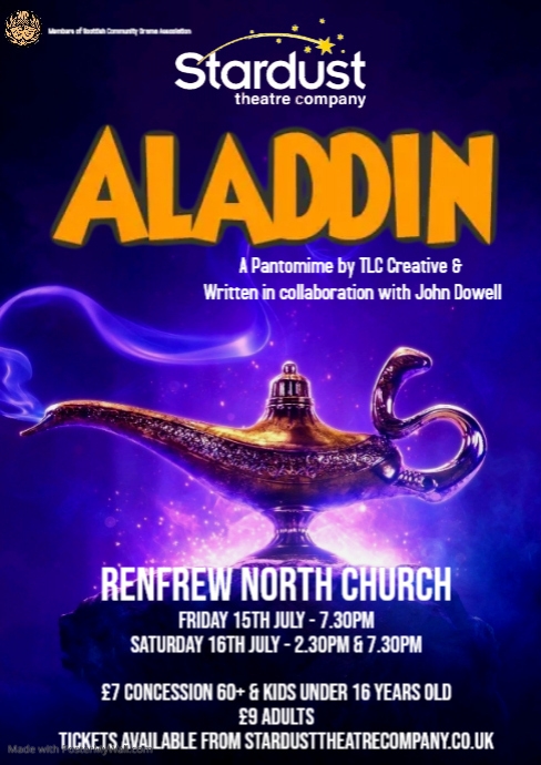 Copy of Copy of Copy of Aladdin Flyer 2019 | PosterMyWall