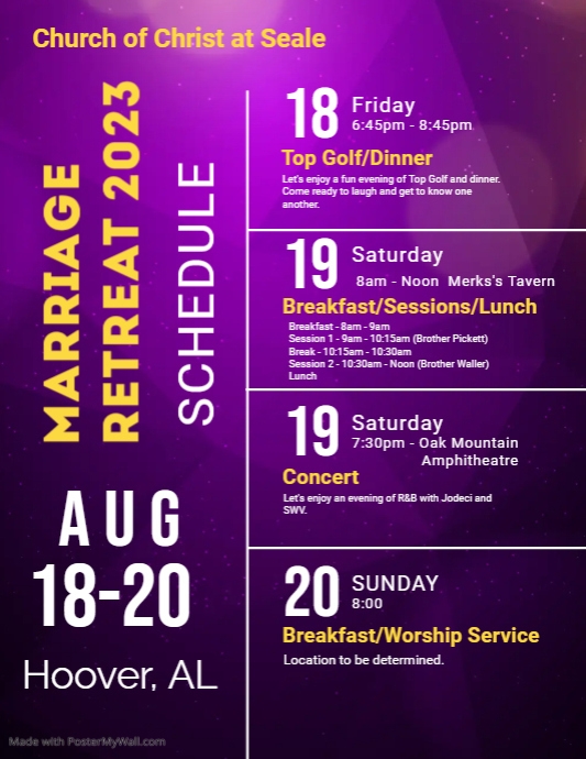 Event Schedule Design Template | PosterMyWall