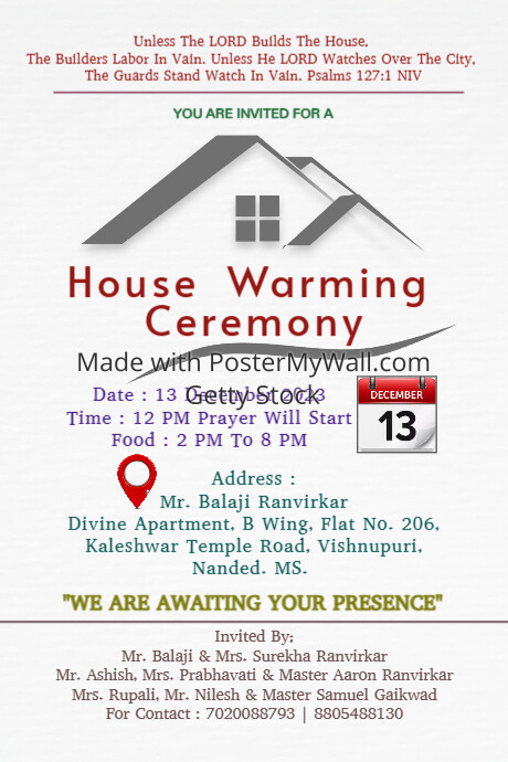 House Warming Party Flyer Design Template | PosterMyWall