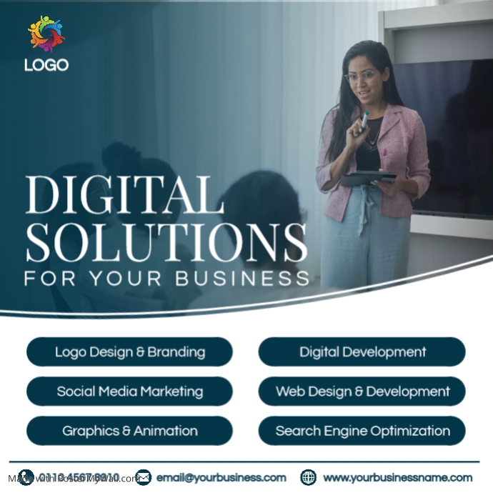 Digital solutions Instagram post | PosterMyWall
