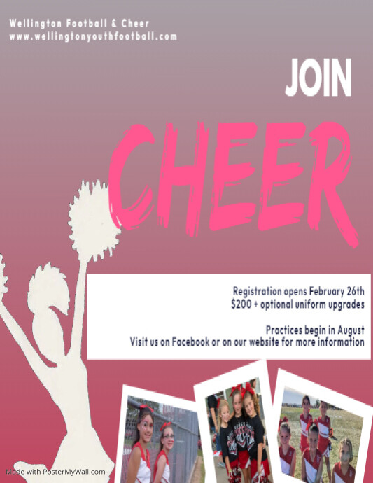 Copy of Cheerleader Camp Flyer Design Template | PosterMyWall