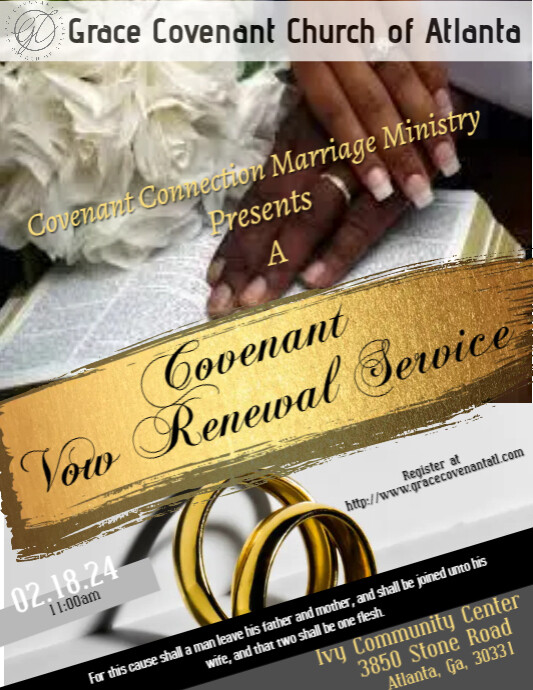 Grace Covenant Renewal Template | PosterMyWall
