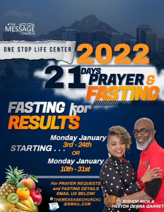 2022 / 21 Days Fasting and Prayer | PosterMyWall