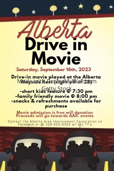 Copy of Copy of Drive in cinema flyer template | PosterMyWall