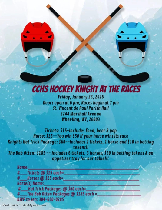 Copy of Ice hockey birthday party invitation | PosterMyWall