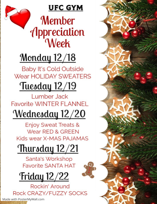 Christmas Member Appreciation Week | PosterMyWall
