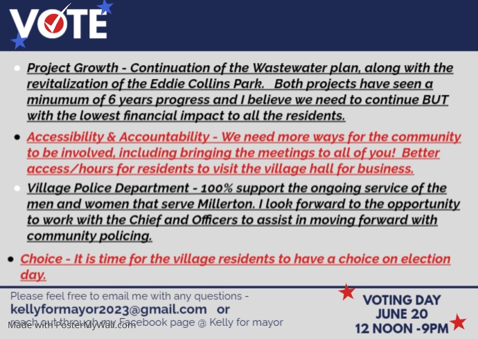 Election Campaign Postcard | PosterMyWall