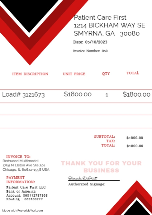 Invoice Template | PosterMyWall