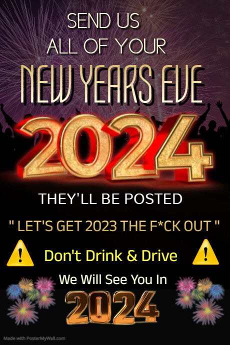 ALS Send All Of Your NYE 2024 Party Spots | PosterMyWall