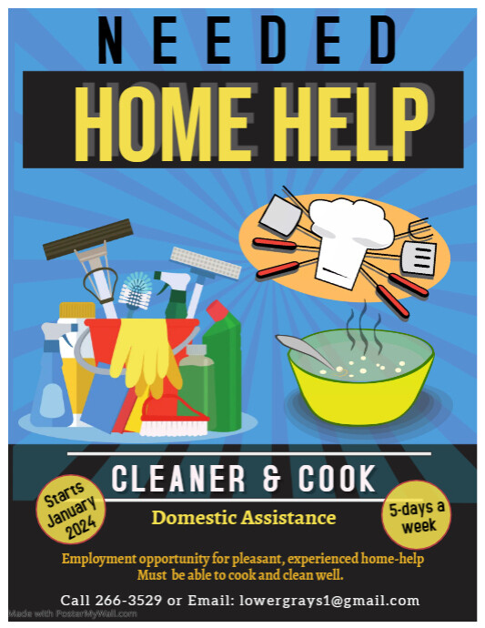 Wanted: Housekeeper | PosterMyWall