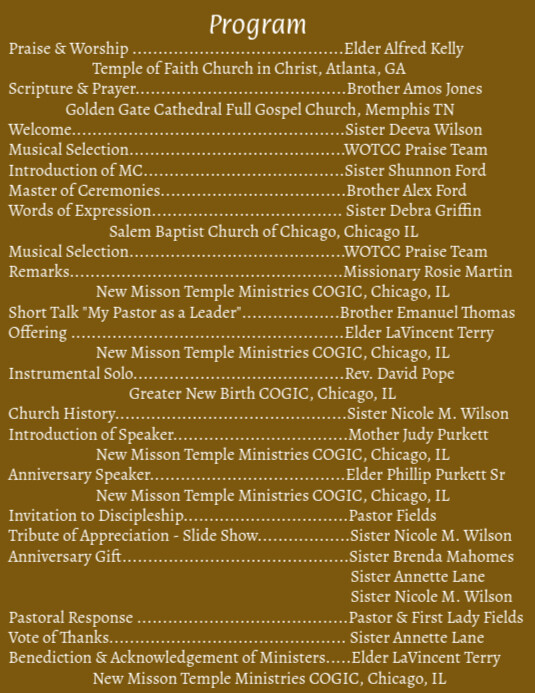 Anniversary program | PosterMyWall