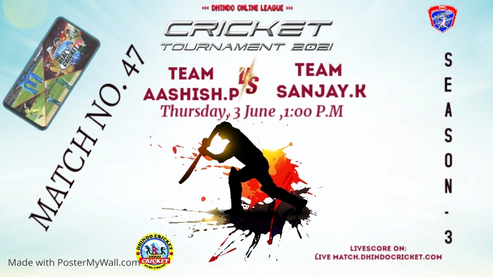 Copy of Copy of Cricket tournament template | PosterMyWall