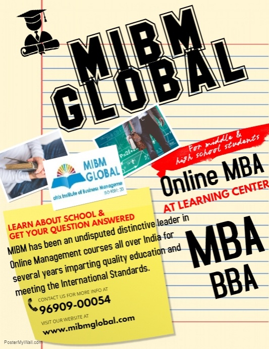 Best Online Executive MBA In India | PosterMyWall
