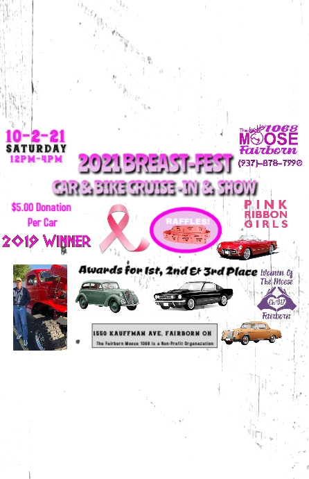 Copy of Half Page of Frame 10x8' Breast Fest classic car show flyer ...
