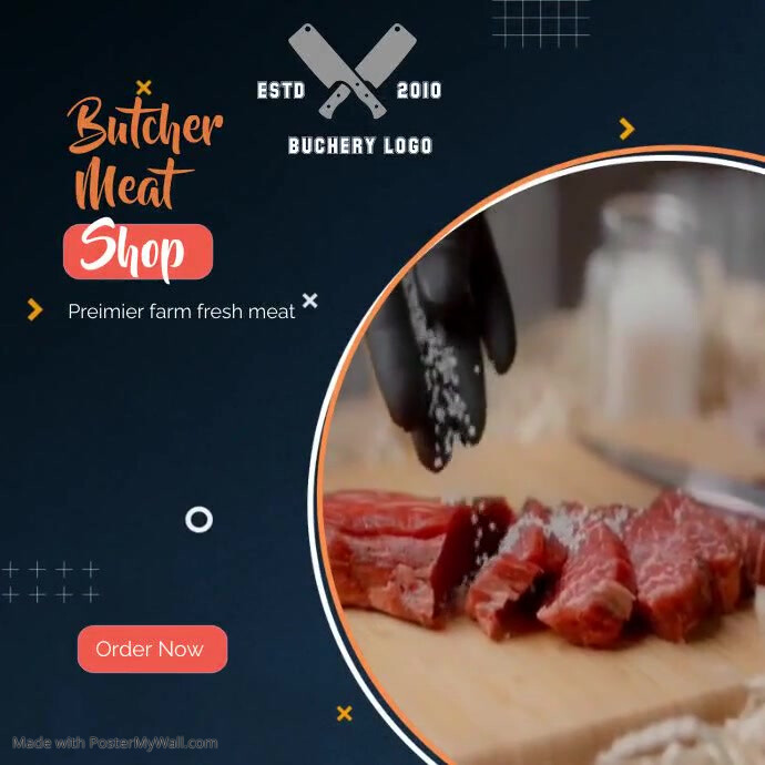 Meat shop flyer | PosterMyWall