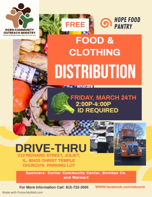 Food Distribution Flyer | PosterMyWall