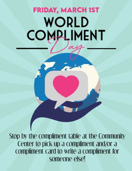 World Compliment Day | PosterMyWall