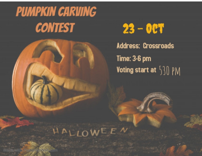Copy of Pumpkin Carving Contest Flyer | PosterMyWall