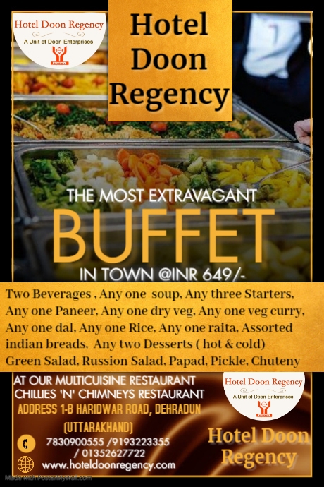 Hotel Buffet Dinner Service Template | PosterMyWall