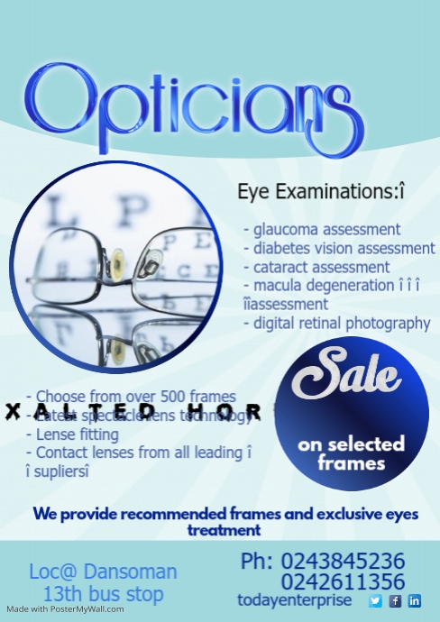 Copy of optician flyer | PosterMyWall