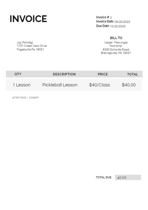 Jay R. Invoice | PosterMyWall