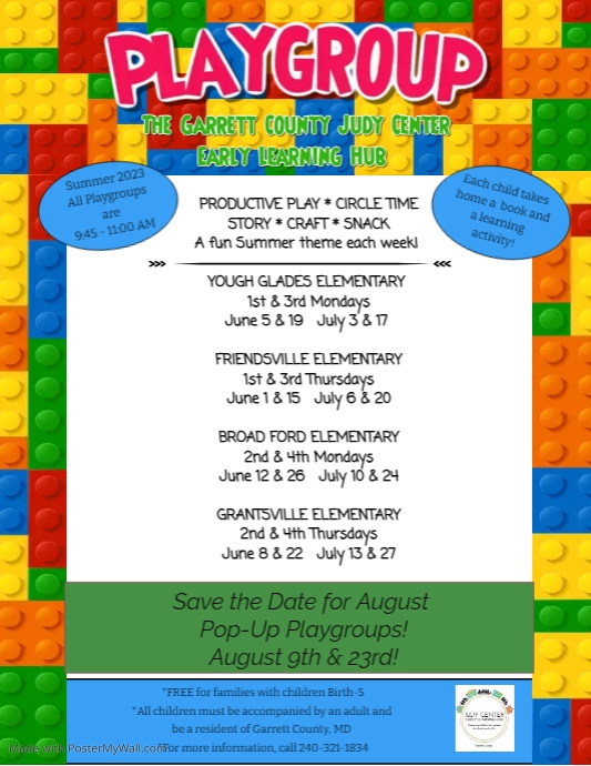 Summer 2023 Playgroup Flyer | PosterMyWall