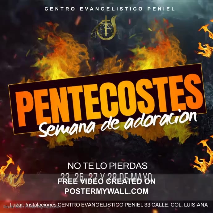 PENTECOST CHURCH FLYER | PosterMyWall