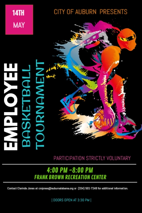 2021 Employee Basketball Tournament | PosterMyWall