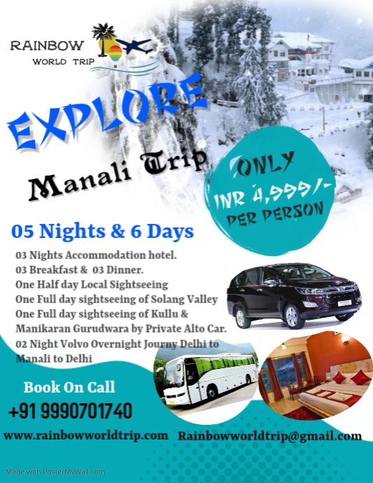Copy of MANALI TRIP | PosterMyWall