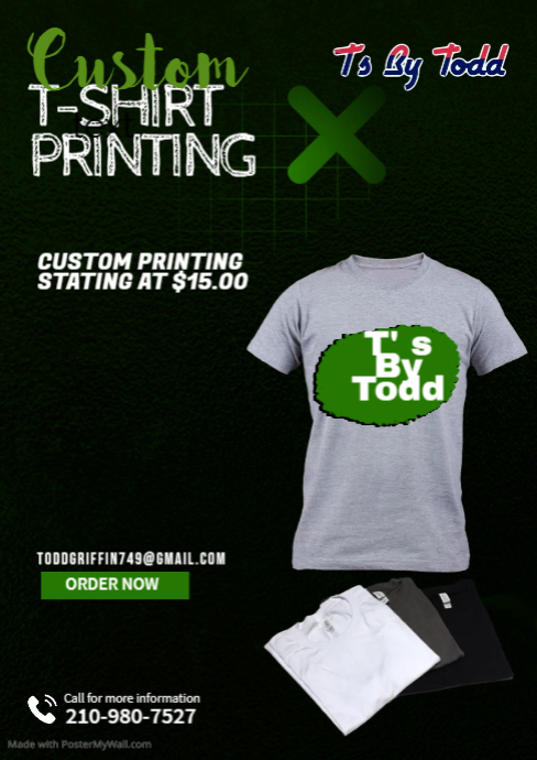 T-Shirt Printing Ads | PosterMyWall