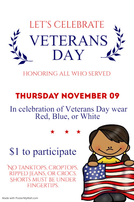 Copy of VETERANS DAY POSTER | PosterMyWall