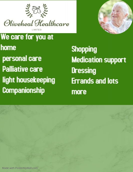 Copy of Copy of Home Health Aide Elder Service Caregiver | PosterMyWall