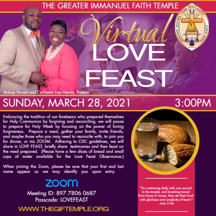 LOVE FEAST FLYER | PosterMyWall