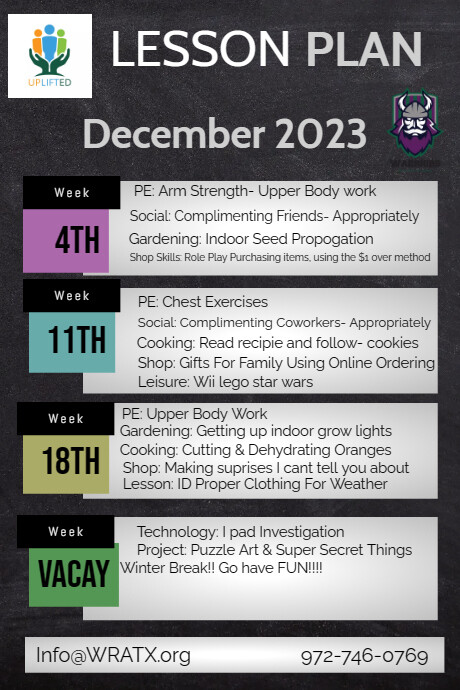 Lesson plan Schedule Flyer Template | PosterMyWall