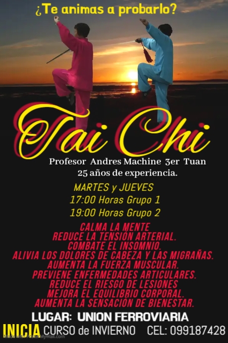 tai chi template | PosterMyWall