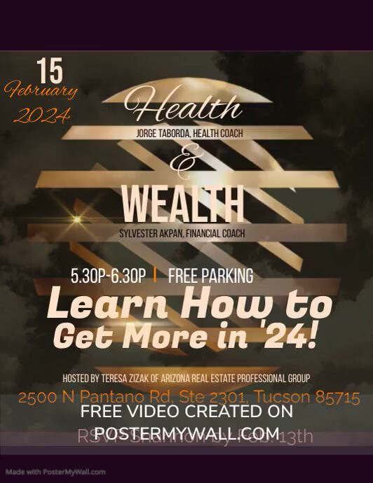 Health & Wealth! | PosterMyWall