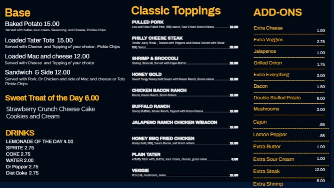 Chicken Sandwich Menu (2) | PosterMyWall