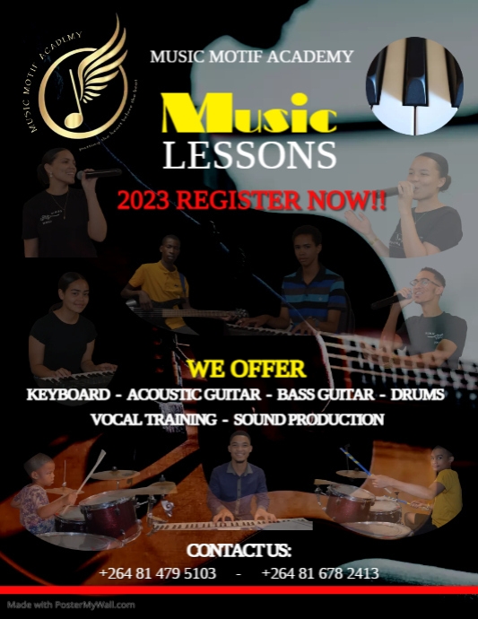 Copy of music lessons advertisement poster | PosterMyWall