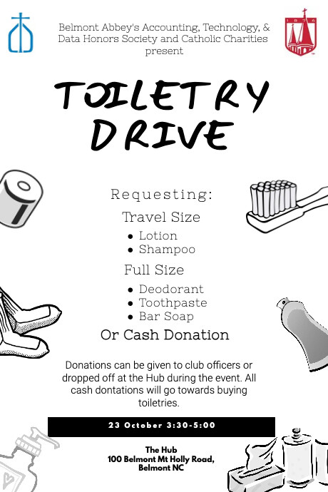 Toiletries Drive Flyer Template | PosterMyWall