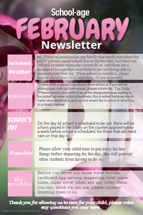 February Upcoming Event Flyer | PosterMyWall