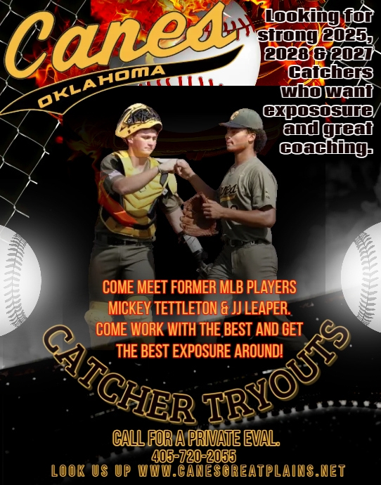 Copy of 2025 CATCHER TRYOUT | PosterMyWall