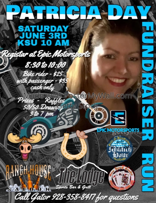 motorcycle run rally flyer template | PosterMyWall