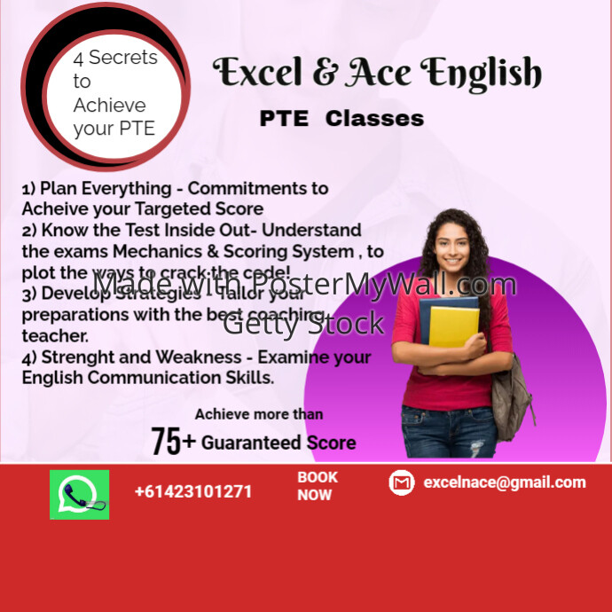 PTE classes flyer | PosterMyWall