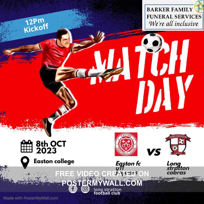 soccer match day instagram social media | PosterMyWall
