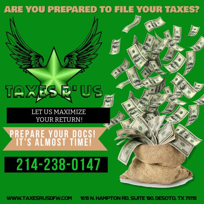 Are you Prepared to File Your Taxes? | PosterMyWall